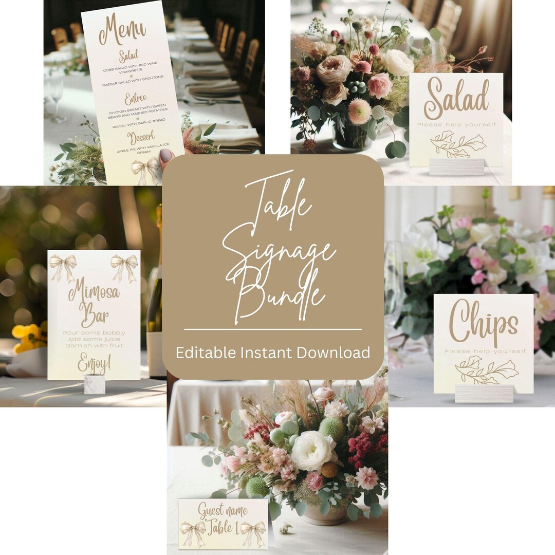 Shes Tying the Knot Signage Bundle, She is Tying the Knot Signage ...