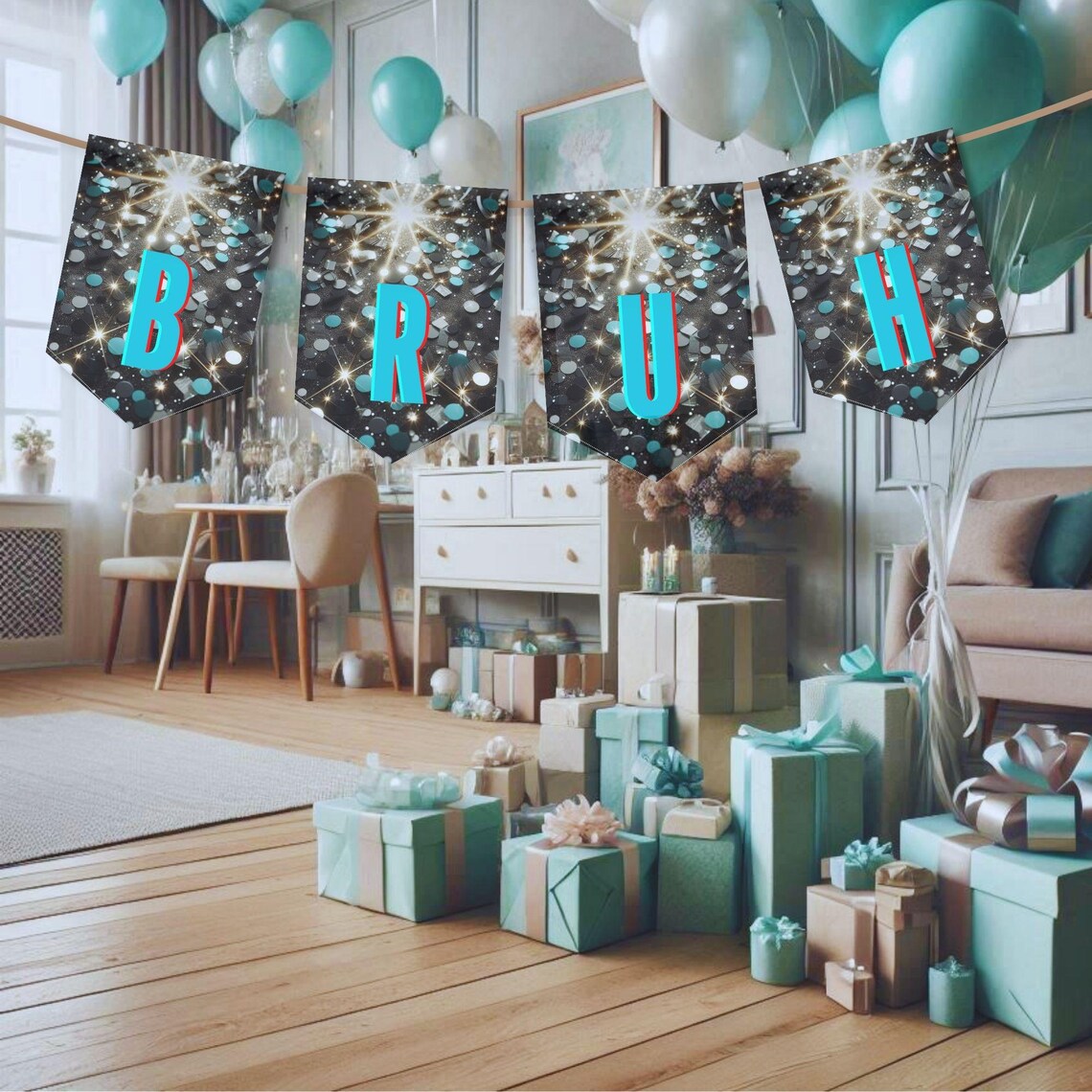 Bruh Birthday Banner, Bruh Birthday Party Bunting, Bruh Birthday ...