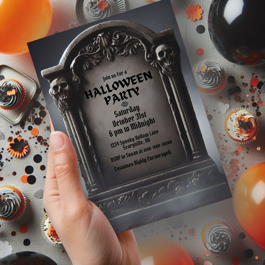 Halloween Invite, Adult Halloween, Costume Party Invite, Halloween ...