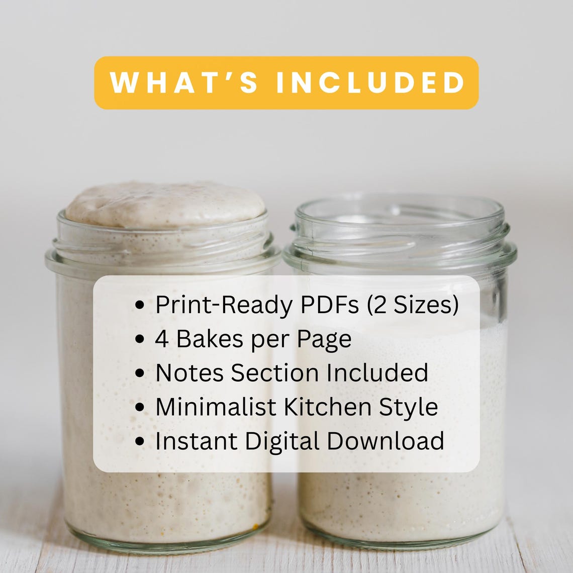 Sourdough Baking Timeline — Printable Tracking Sheet (A4 + US Letter ...