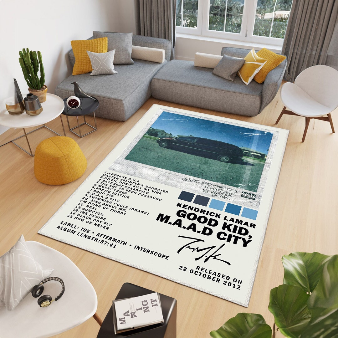 Kendrick Lamar Album Cover Rug,good Kid Album Cover Rug,album Cover Rug ...
