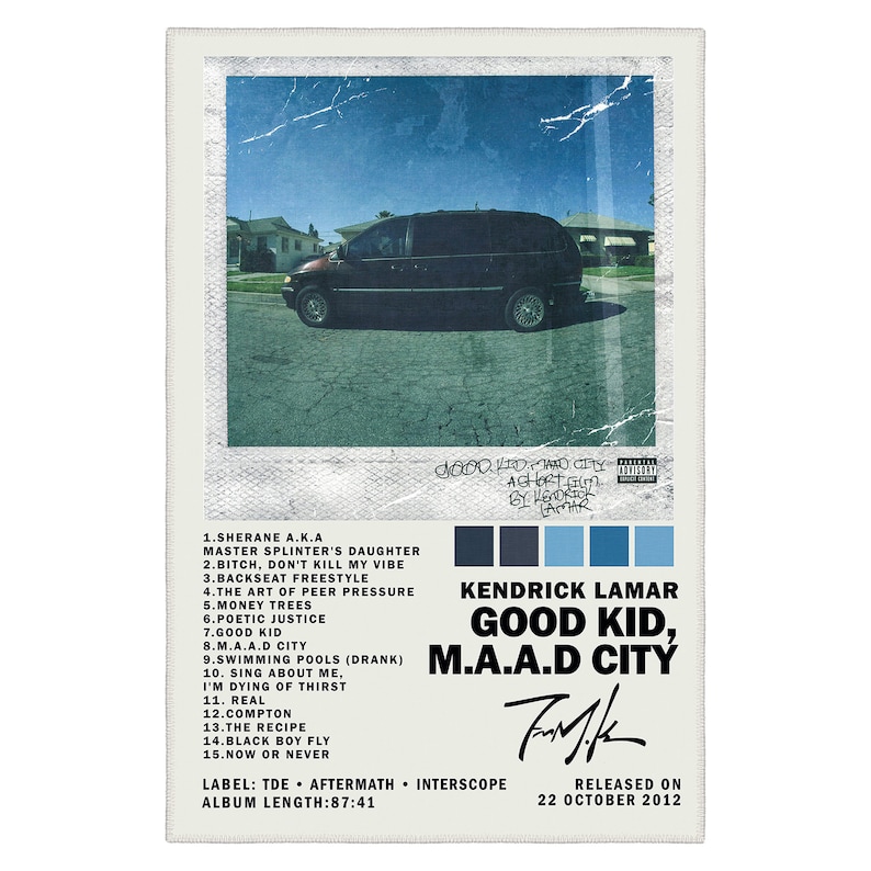 Kendrick Lamar Album Cover Rug,good Kid Album Cover Rug,album Cover Rug ...