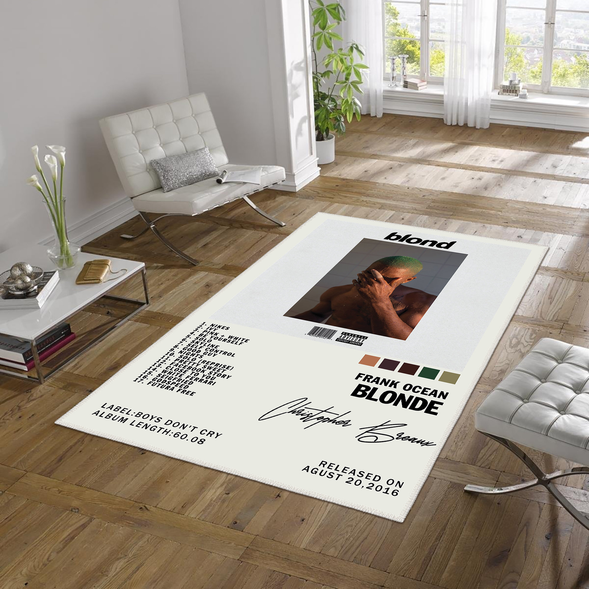 Frank Ocean Album Cover,blonde Album Cover Rug,album Cover Rug,area ...