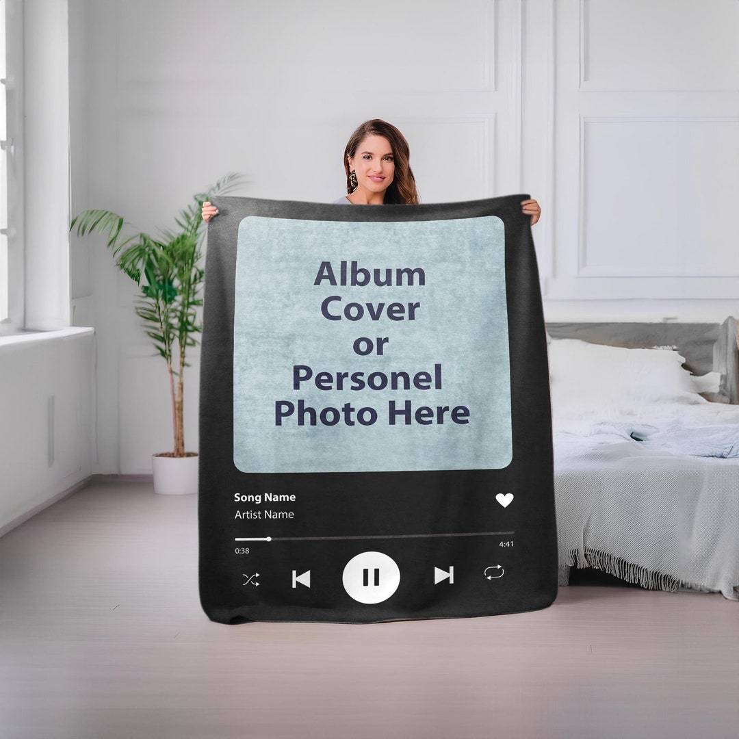 Personalized Music Blanket,custom Blanket,photo Blanket With Your Song ...