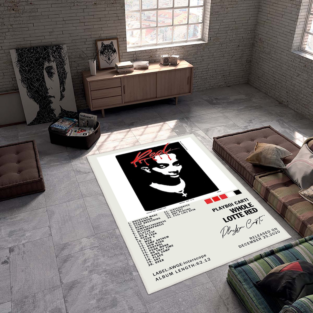 Playboi Carti Album Cover Rug,album Cover Rug,area Rugs,rugs for Living ...