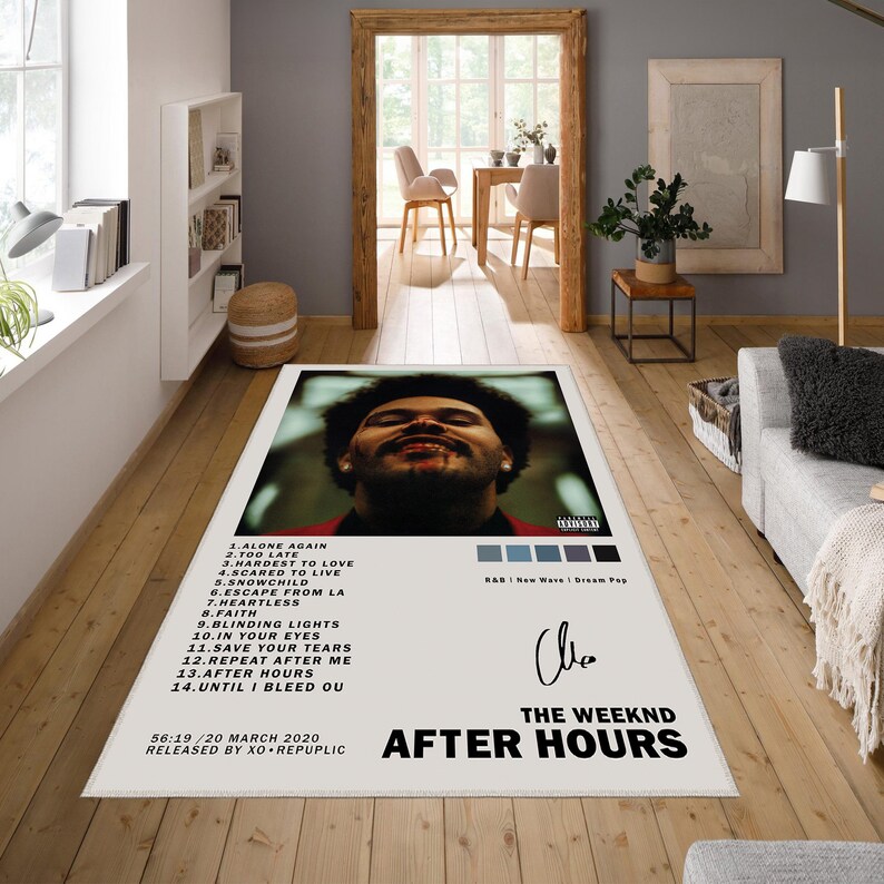 The Weeknd Album Cover Rug,after Hours Album Cover Rug,album Cover Rug ...