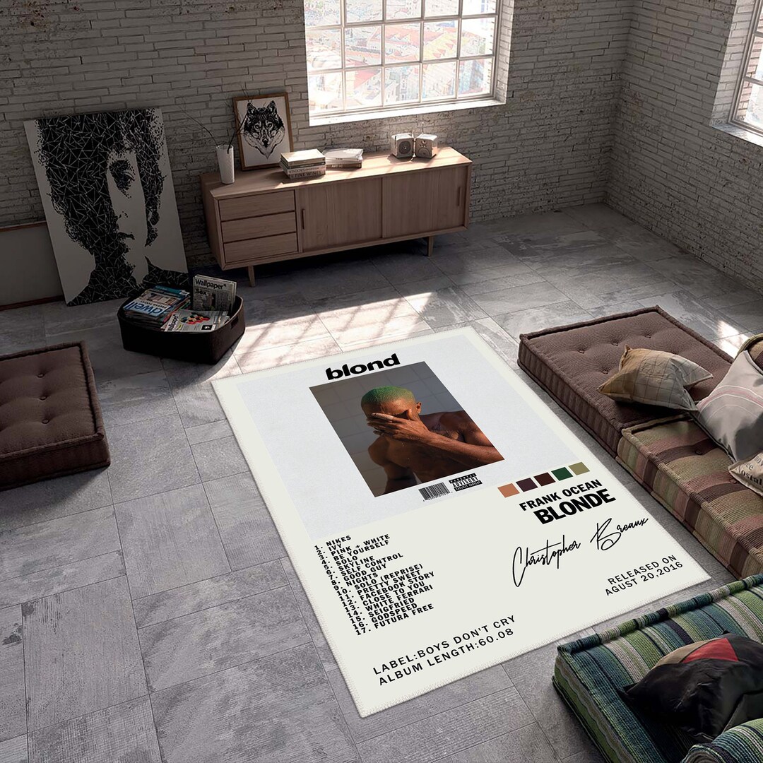 Frank Ocean Album Cover,blonde Album Cover Rug,album Cover Rug,area ...