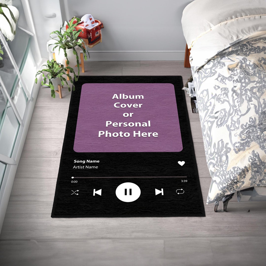 Custom Rugs,personalized Spotify Rug,spotify Song Rug,area Rugs ...