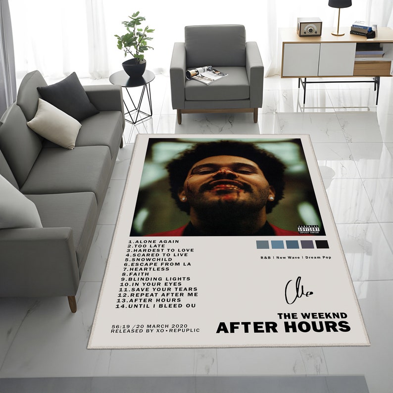 The Weeknd Album Cover Rug,after Hours Album Cover Rug,album Cover Rug ...