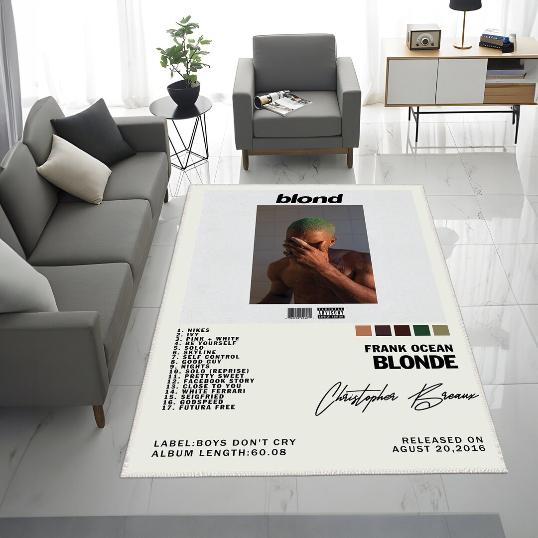 Frank Ocean Album Cover,blonde Album Cover Rug,album Cover Rug,area ...