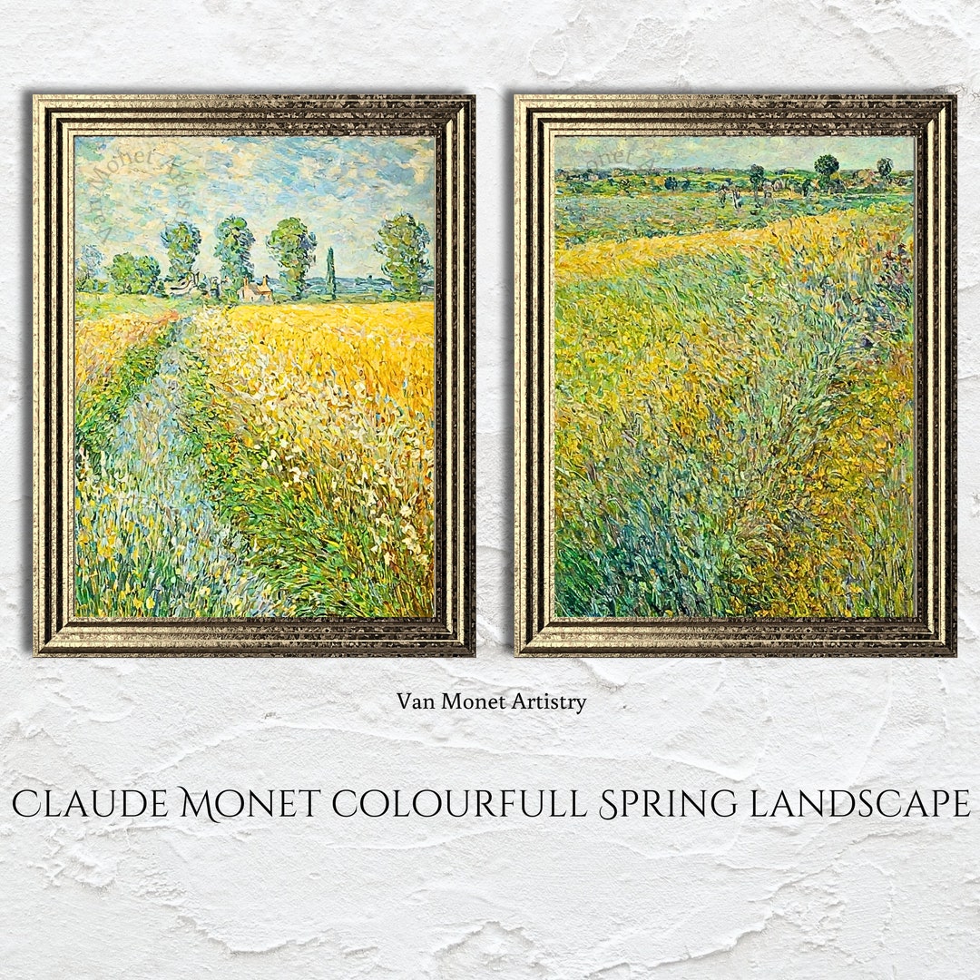 Claude Monet Colourfull Spring Landscape Printable Art, Impressionism ...