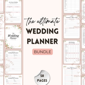 Dream Wedding Delights: the Ultimate Wedding Planner - Etsy