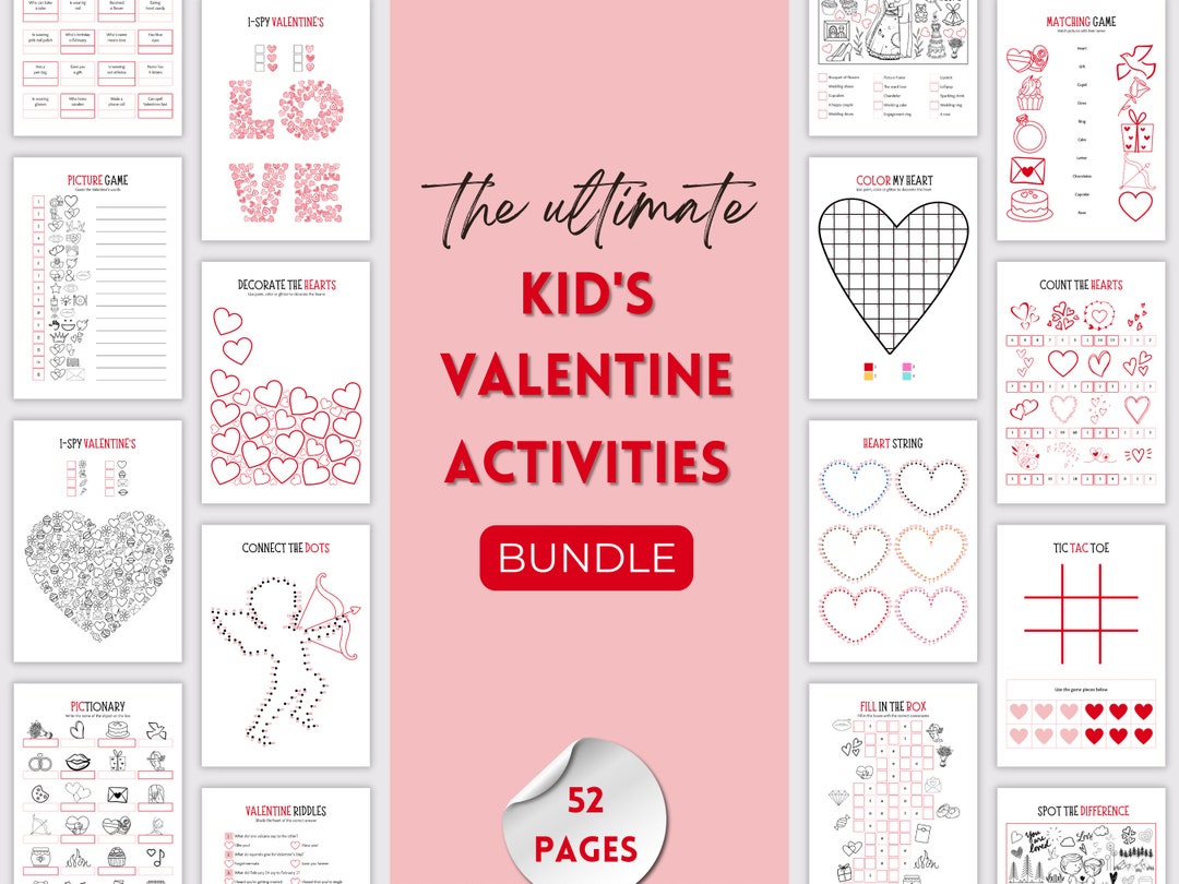 Kids Valentine Day Activities, Printable Activities, Valentines ...