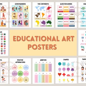 The Ultimate Educational Art Posters Activity Bundle - Etsy