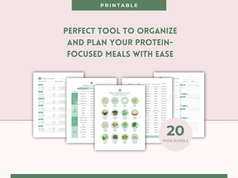 Protein Meal Planner Digital, Protein Focused Meal Plan, Fitness Meal ...