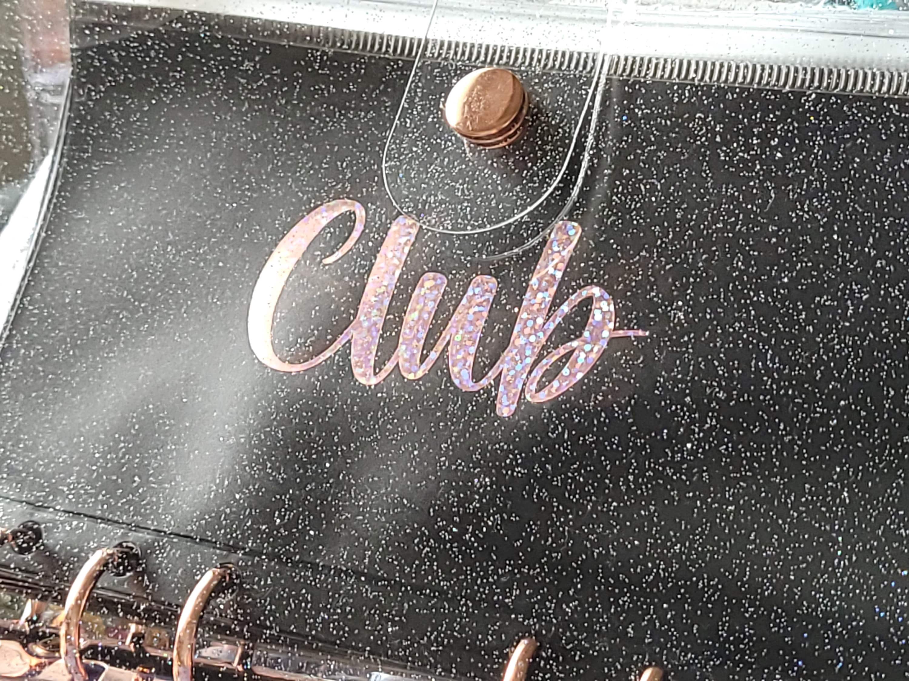 A6 Rose Gold Glitter Binder W/custom Envelopes - Etsy