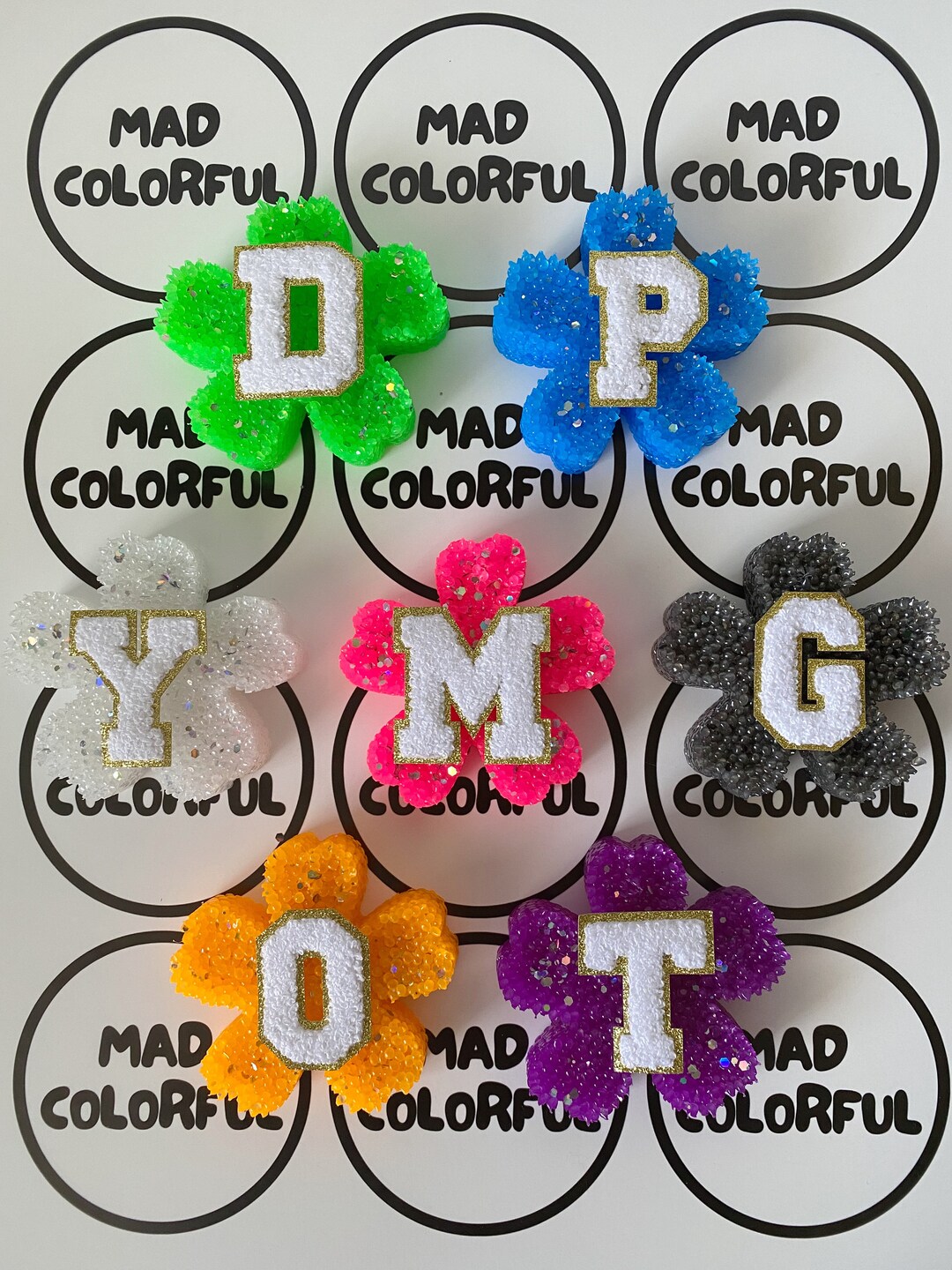 Initial Flower Freshie | Varsity Letter Freshie | Flower Freshie ...