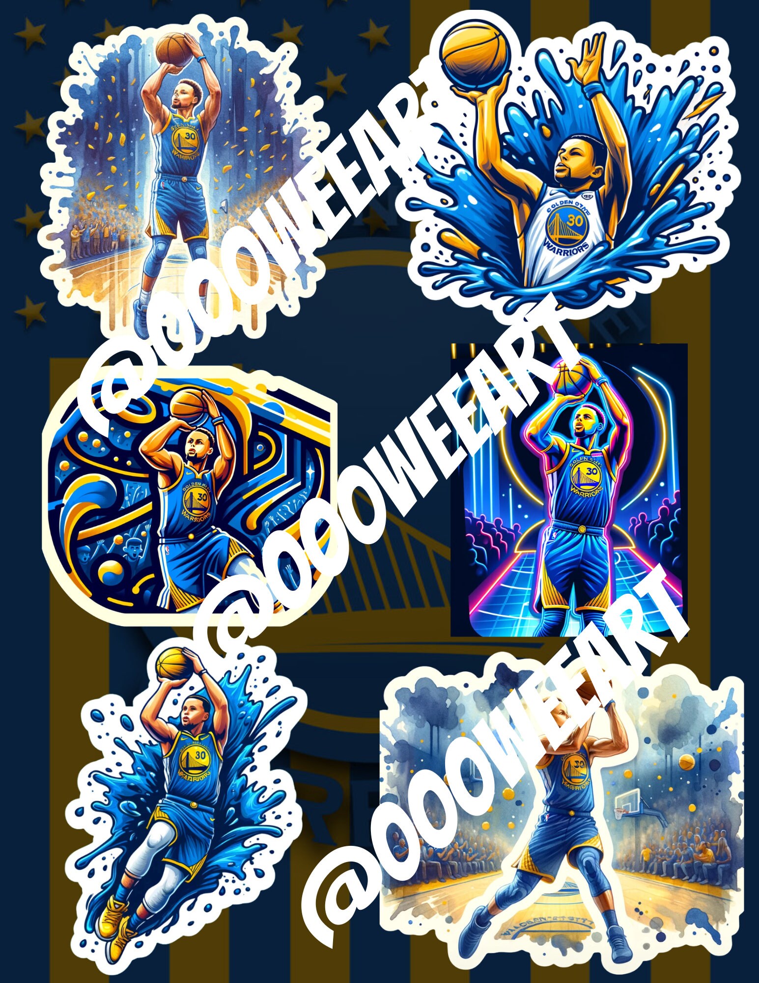Steph Curry - Paintings & Stickers (multi-purpose) - Etsy