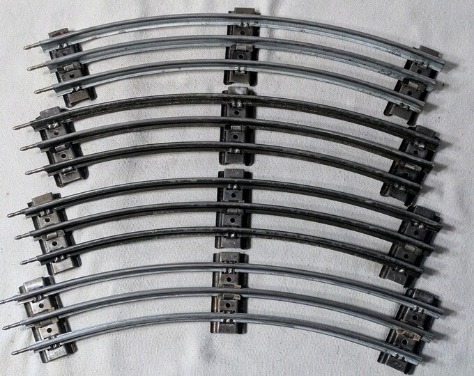 Lionel Post War O Gauge Curve Track - Lot of 4 Sections - Ready to Use ...