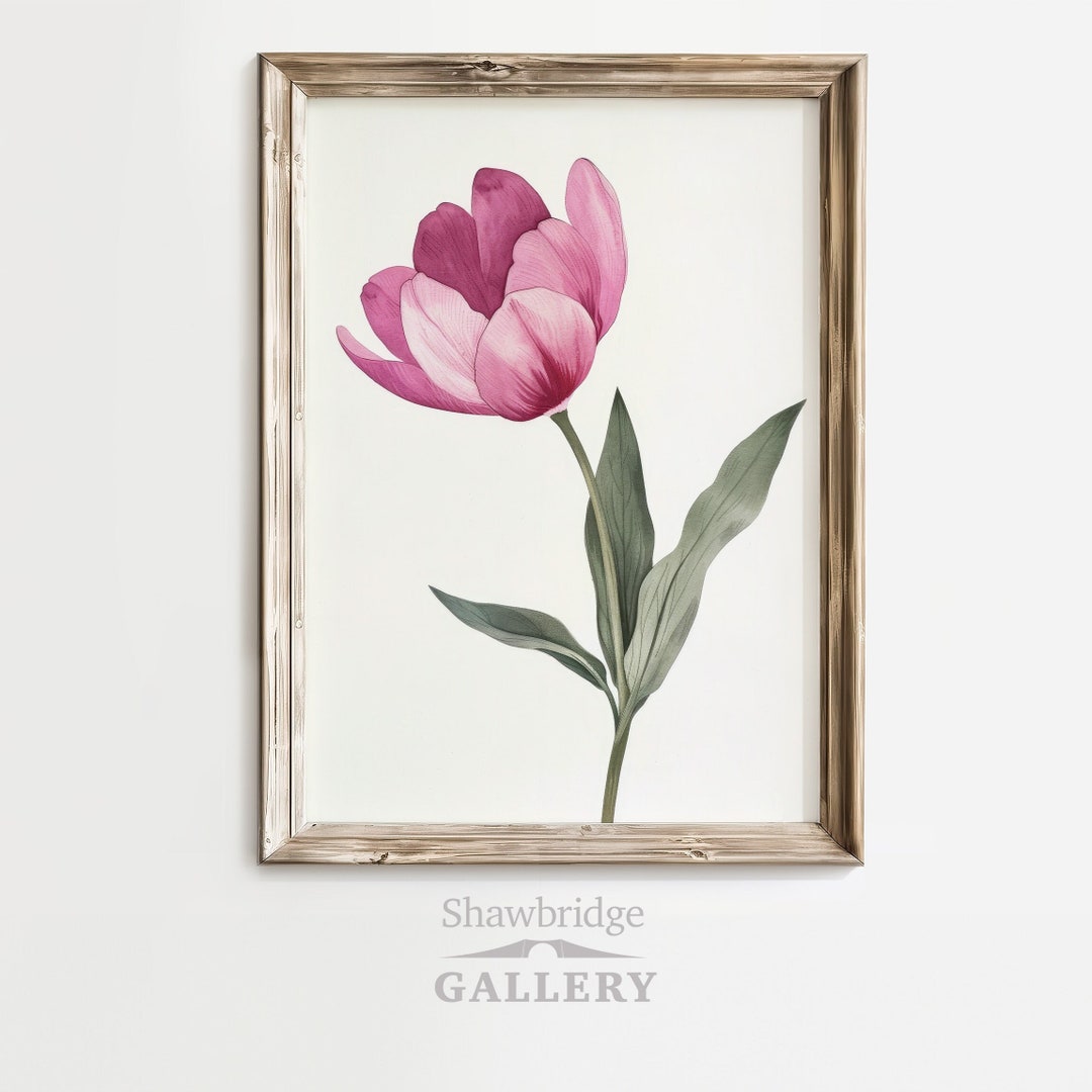 Pink Flower Vintage Print - Instant Download Bliss for Cottagecore ...