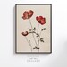 Vintage Poppy Wall Art - Instant Download Retro Print for Home Decor ...