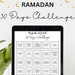 Ramadan 30 Days Challenge, Instant Download, Printable, Habit Tracker ...