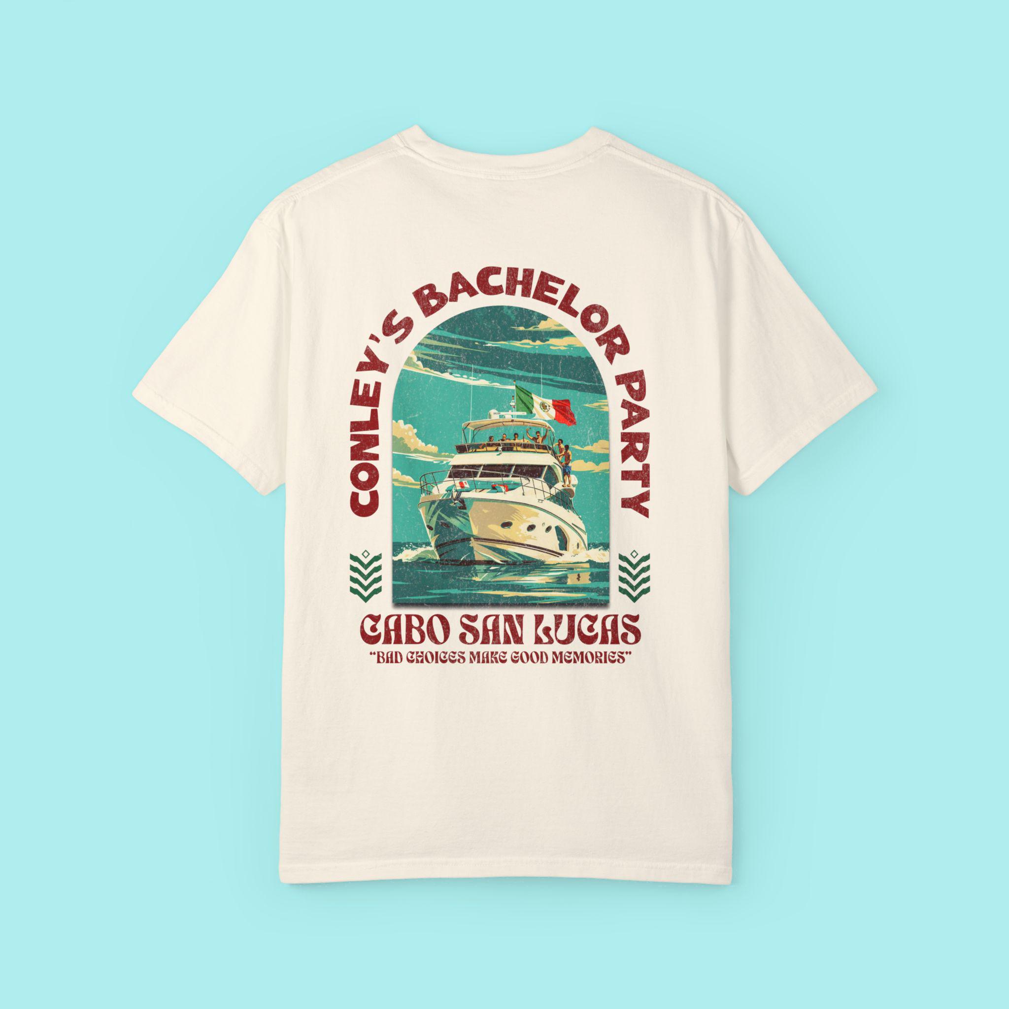 Custom Mexico Bachelor Party Shirt, Personalized Boat Party Tee ...