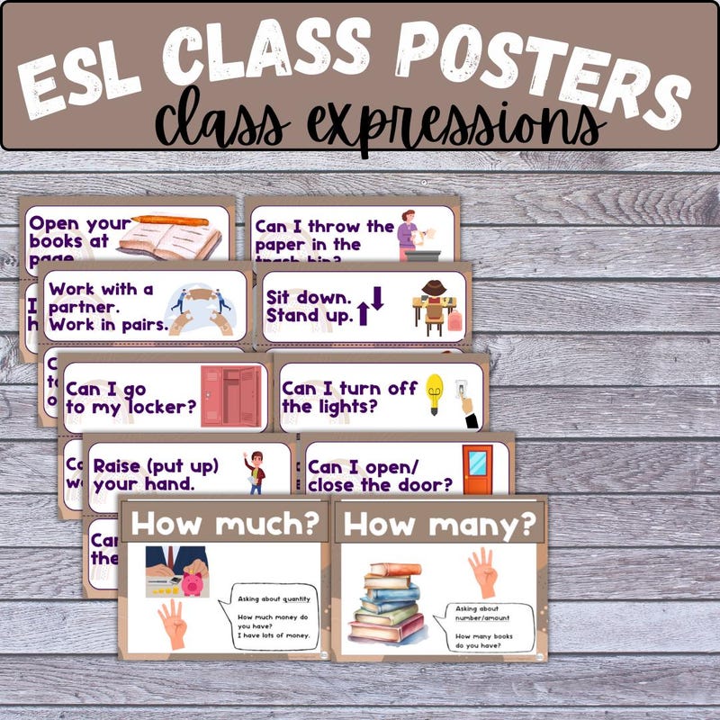 Esol Classroom - Etsy