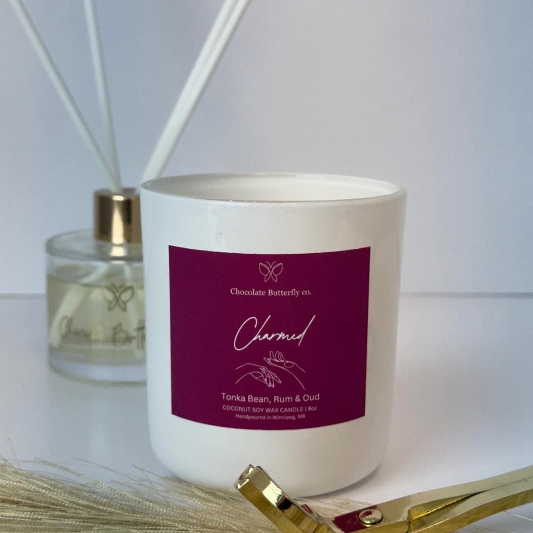 Tonka and Oud Scented Coconut Soy Candle | Glass Jar | Winter Candle ...