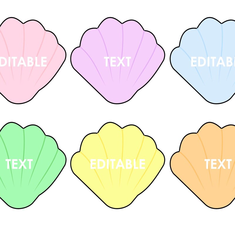 Sea Shell Place Card - Etsy