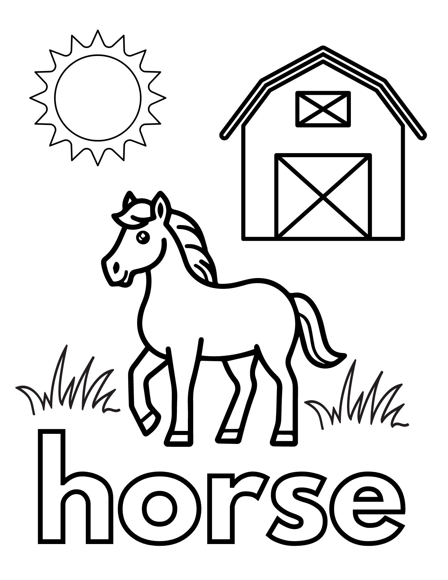 PRINTABLE Farm Animals Coloring Pages Farm Animals Theme Fun and ...