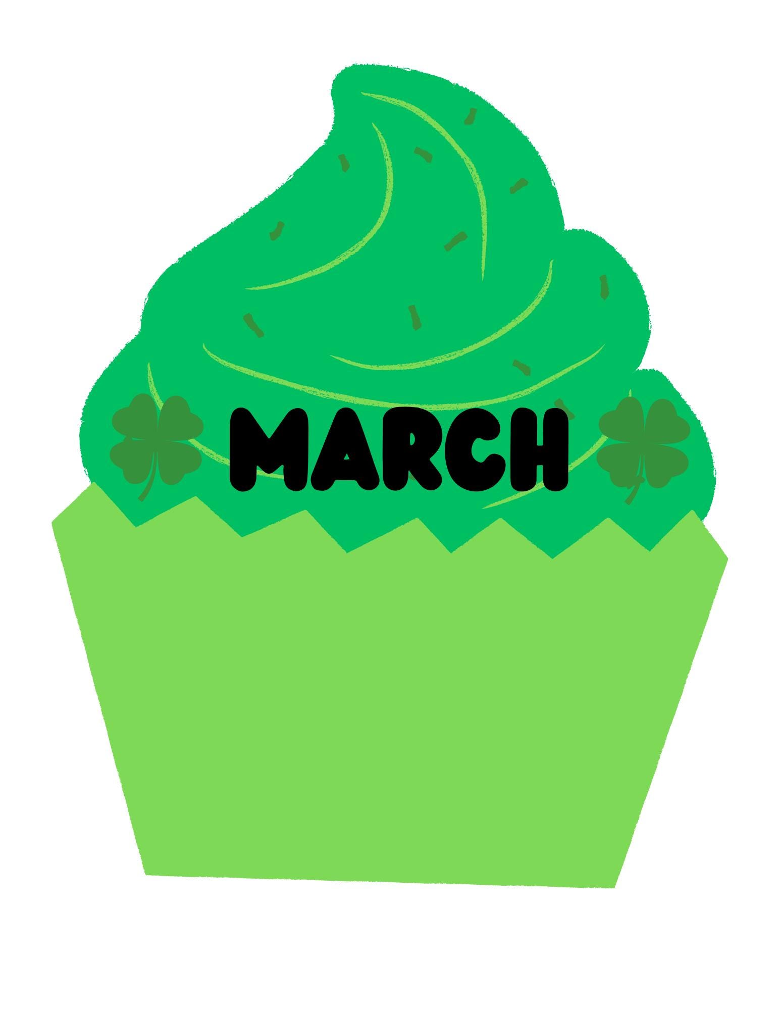 Birthday Board Cupcakes Printable | Colorful Birthday Display for ...