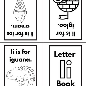 Printable ABC A to Z Mini Books for Preschoolers Fun Alphabet Coloring ...