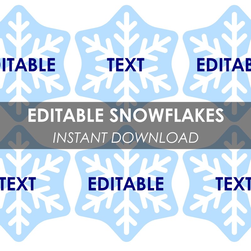 Snowflakes With a Name - Etsy