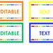 Editable Printable Crayon Name Tags and Labels Classroom & Homeschool ...