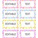 Editable Tags & Labels Printable - Polka Dot Theme - 4 Colors - Instant ...