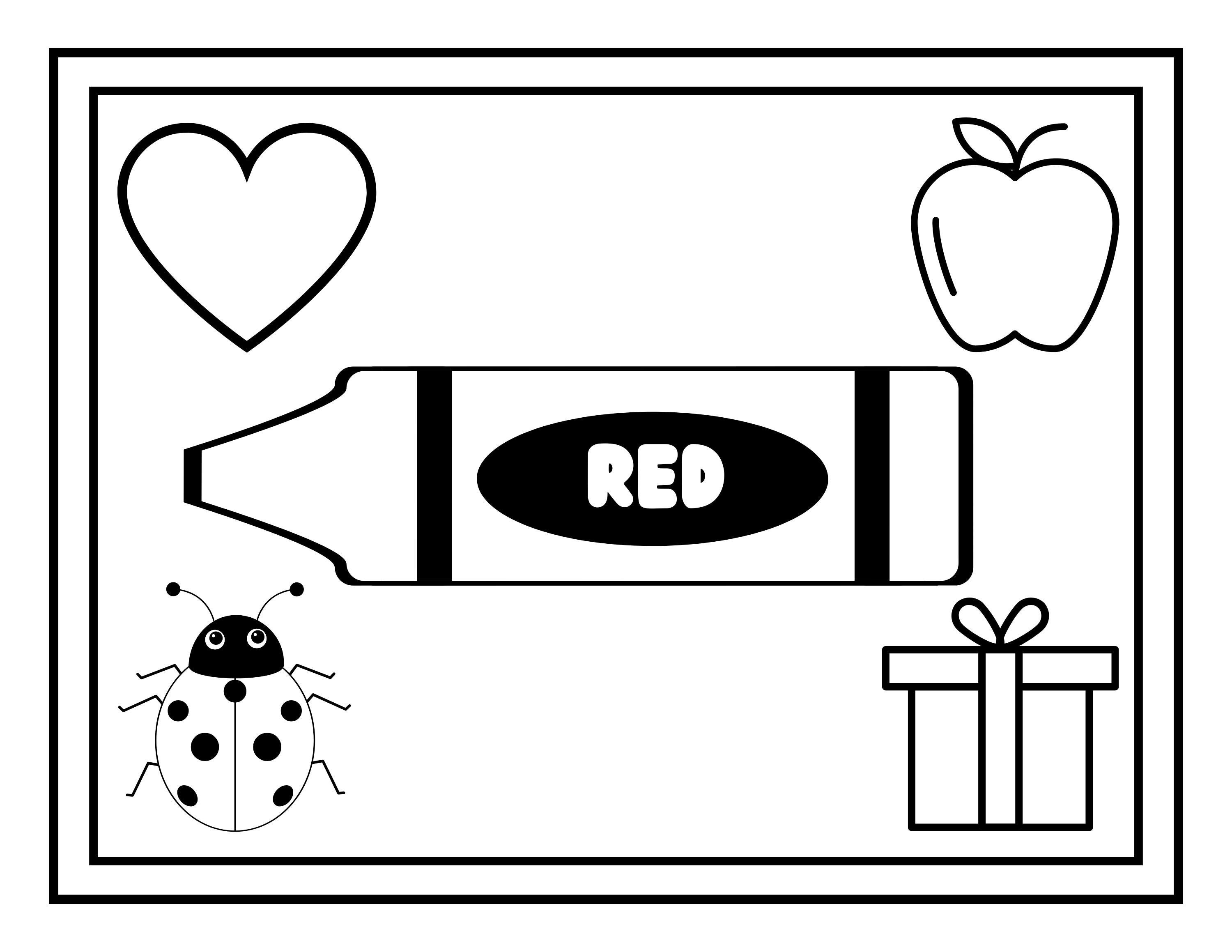 Coloring Pages | 10 Printable Color Words Activity Sheets for Kids ...