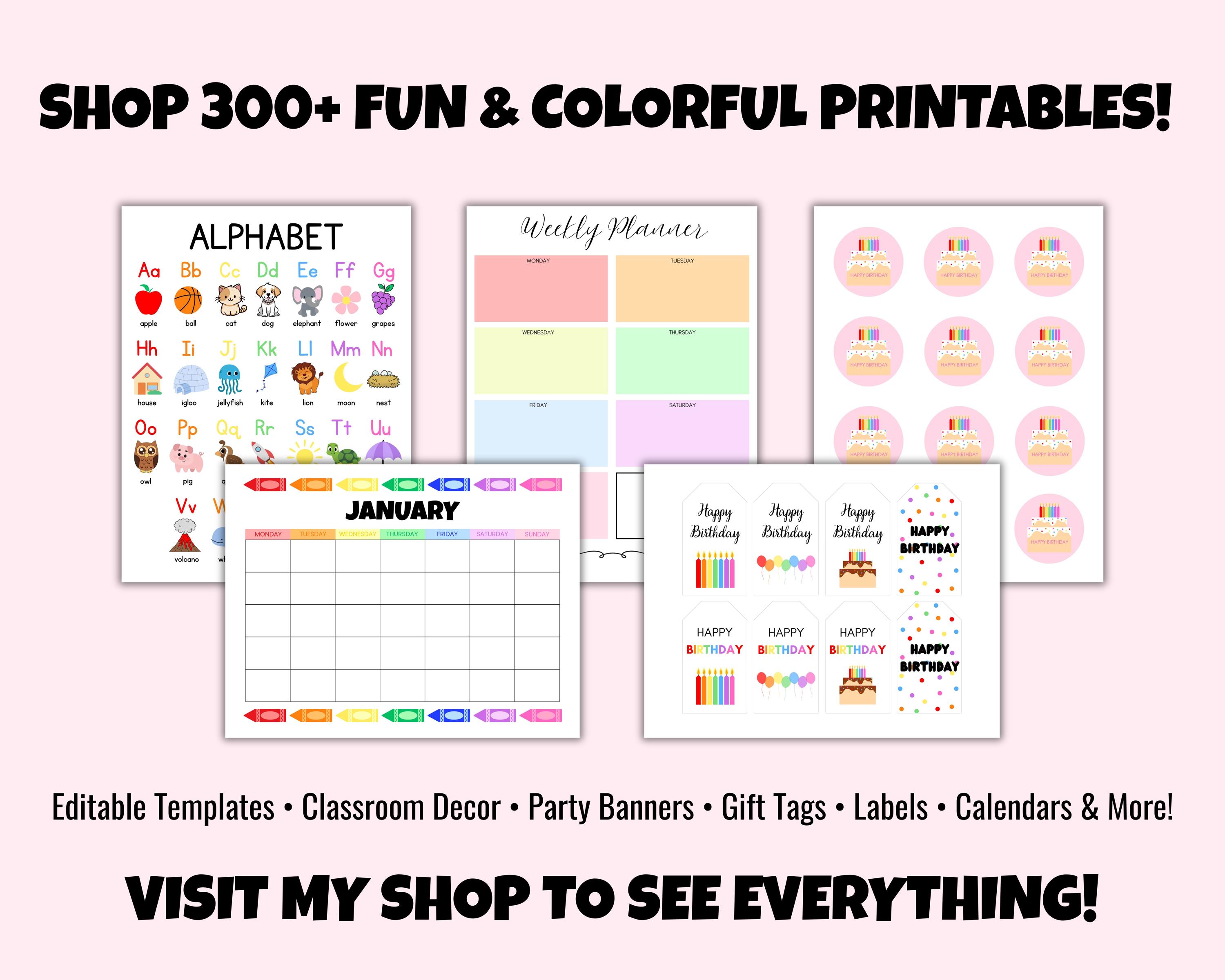 Editable Tags & Labels Printable - Polka Dot Theme - 4 Colors - Instant ...