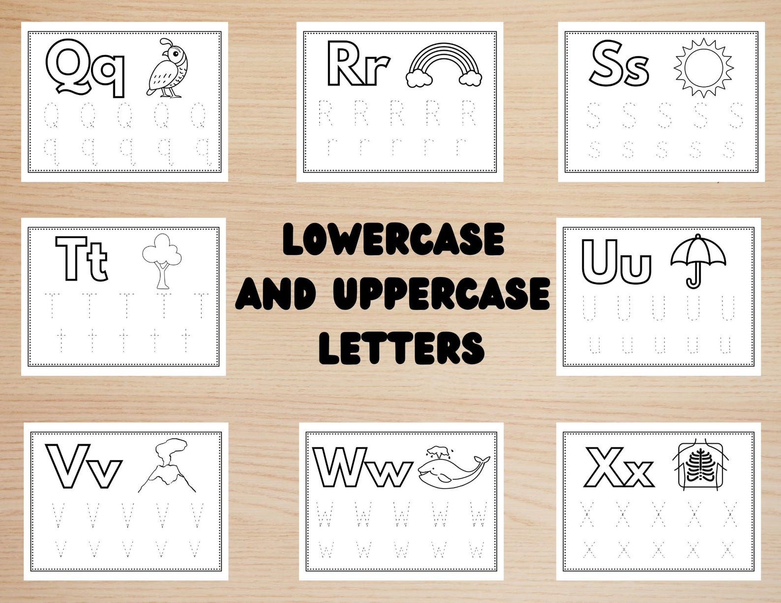 Printable ABC Letter Tracing Pages A to Z Tracing Pages Lowercase and ...