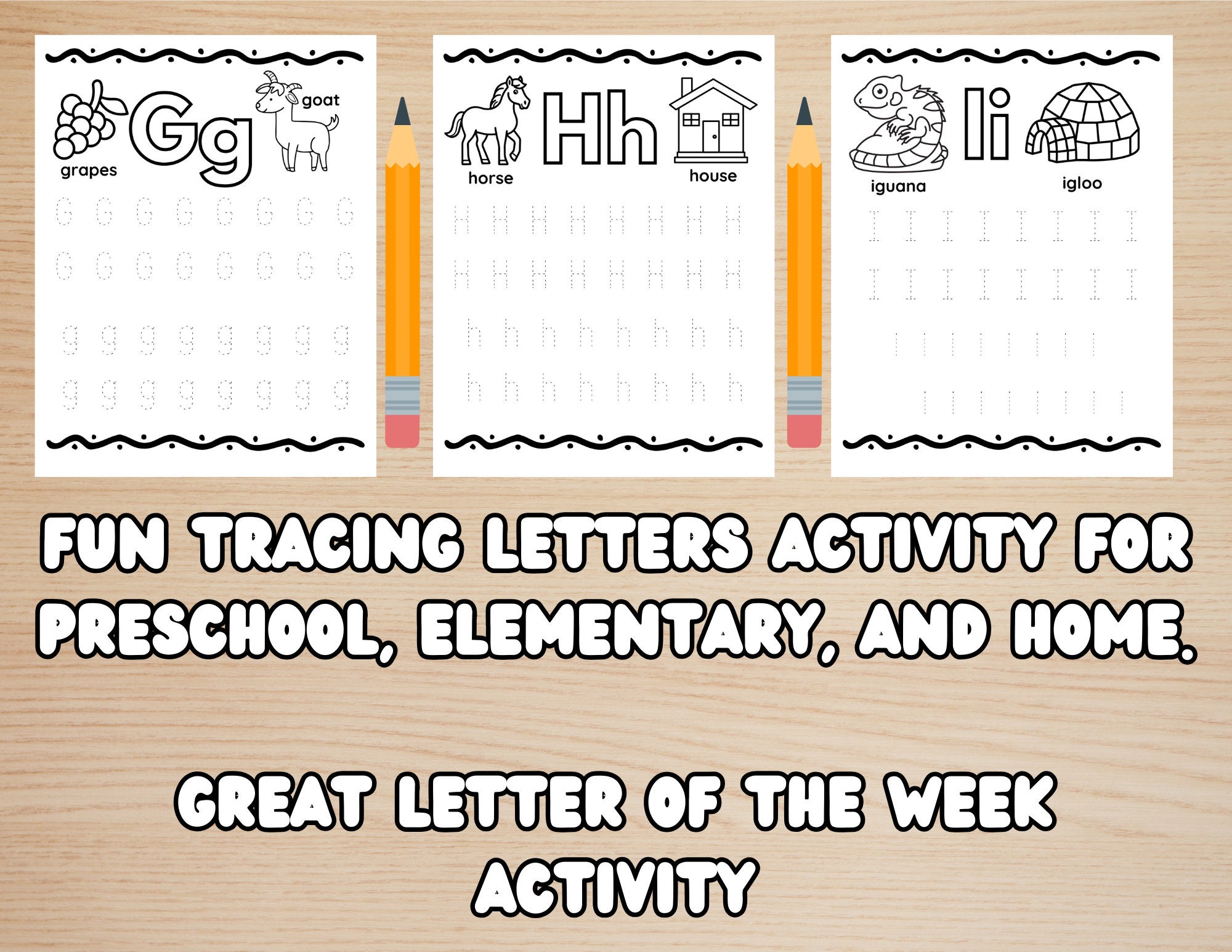 Printable Alphabet Tracing Pages A to Z Lowercase and Uppercase Letters ...