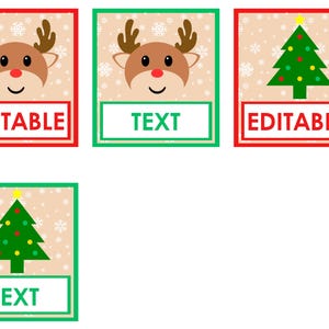 Editable Christmas Labels | Printable Holiday Name Tags | Snowman ...