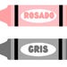 Printable SPANISH Crayon Colors Display Learning Color Words in SPANISH ...