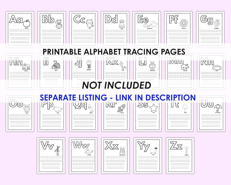 Printable Alphabet Flashcards | A-Z Classroom Decor | Editable Canva ...