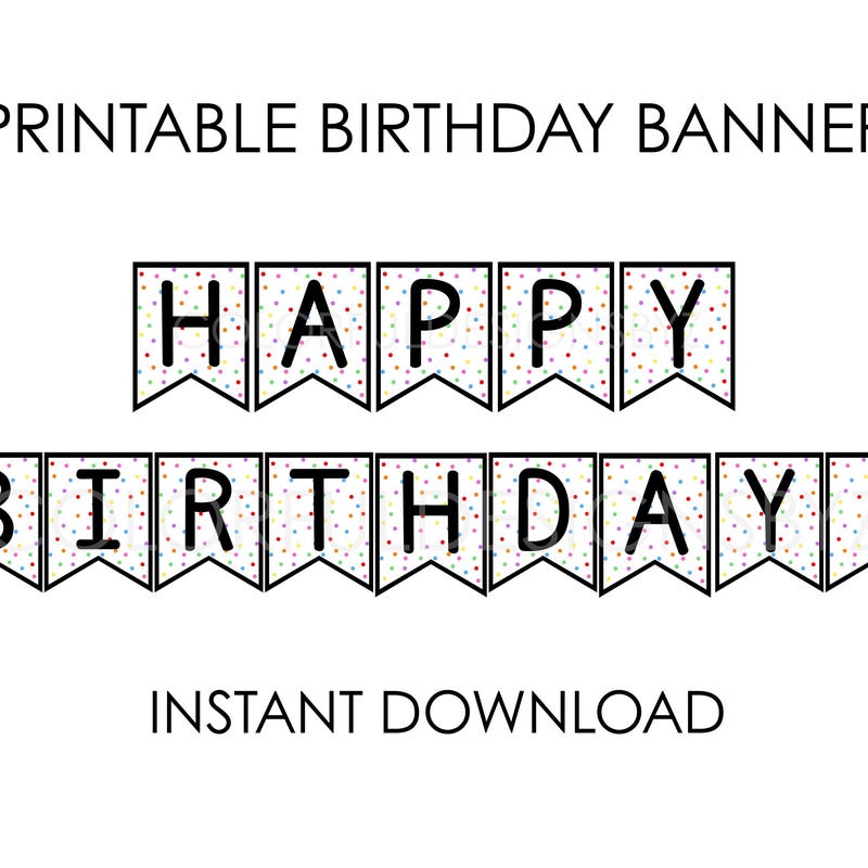 Colorful Bunting Banner - Etsy