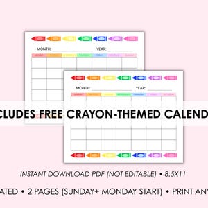 Printable Crayon Color Flashcards in English and Spanish | 11 Colors ...