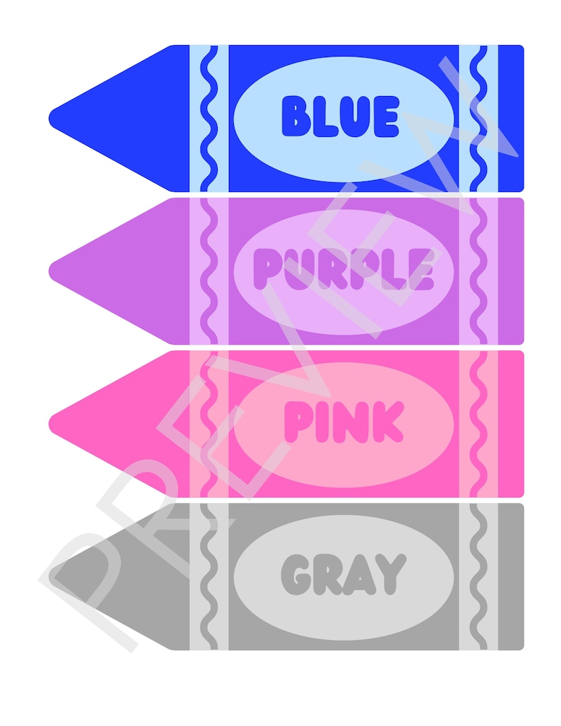 Crayon Colors Printable Display Set | 11 Colors | Educational Classroom ...