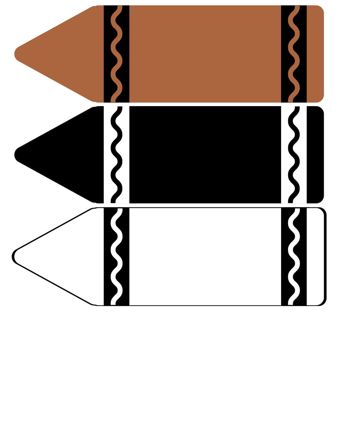 Printable Crayon Labels in 11 Colors Classroom Decor, Name Tags ...