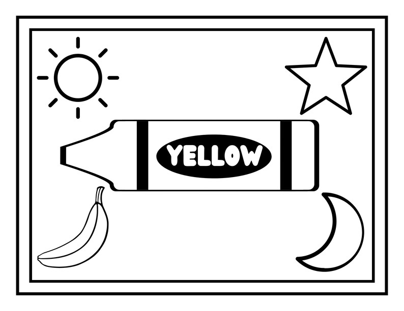 Coloring Pages | 10 Printable Color Words Activity Sheets for Kids ...