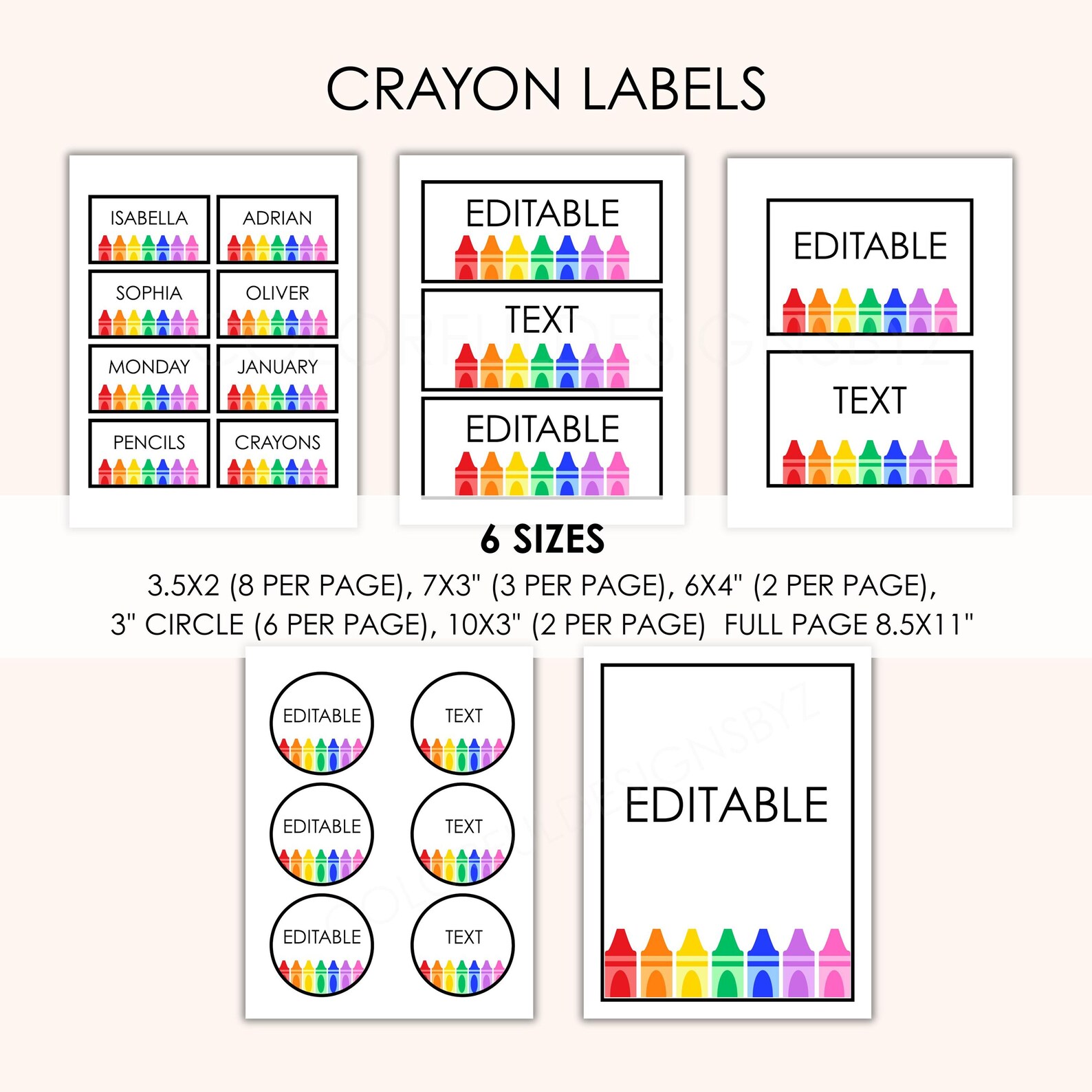 Mega Classroom Labels & Name Tags Bundle | Editable in Powerpoint ...