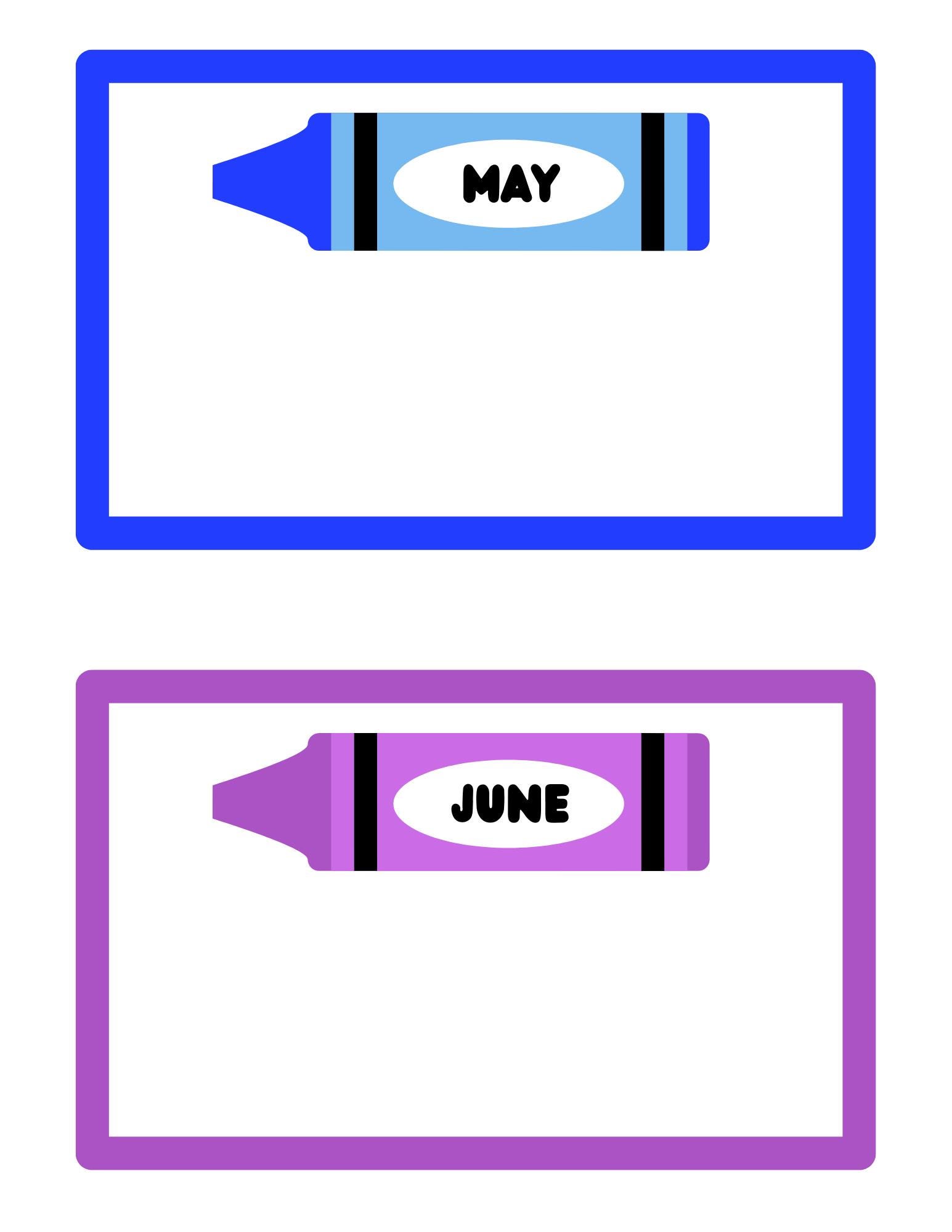 Printable Crayon Themed Birthday Board Classroom Decor Cute and ...